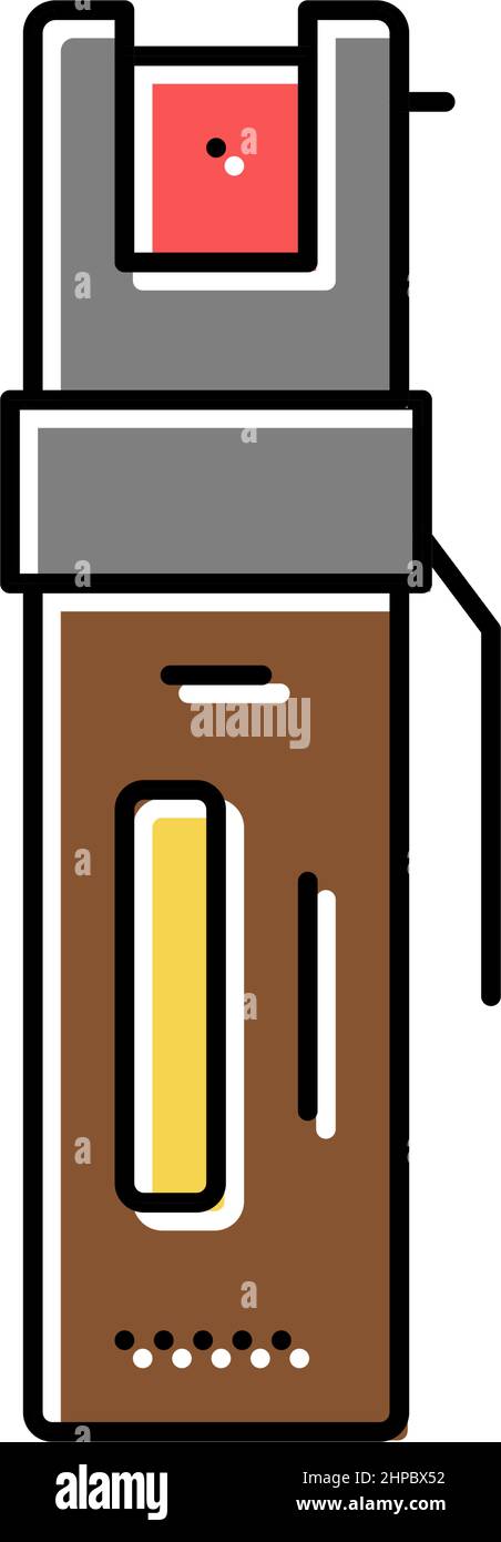 pepper spray color icon vector illustration Stock Vector Image & Art ...