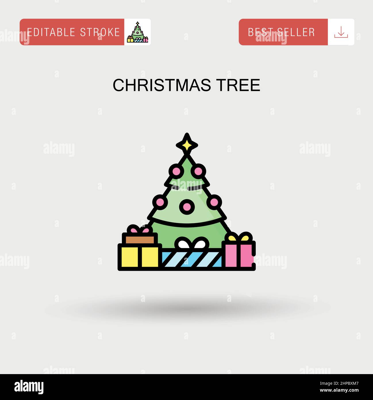 Christmas tree simple hi-res stock photography and images - Alamy