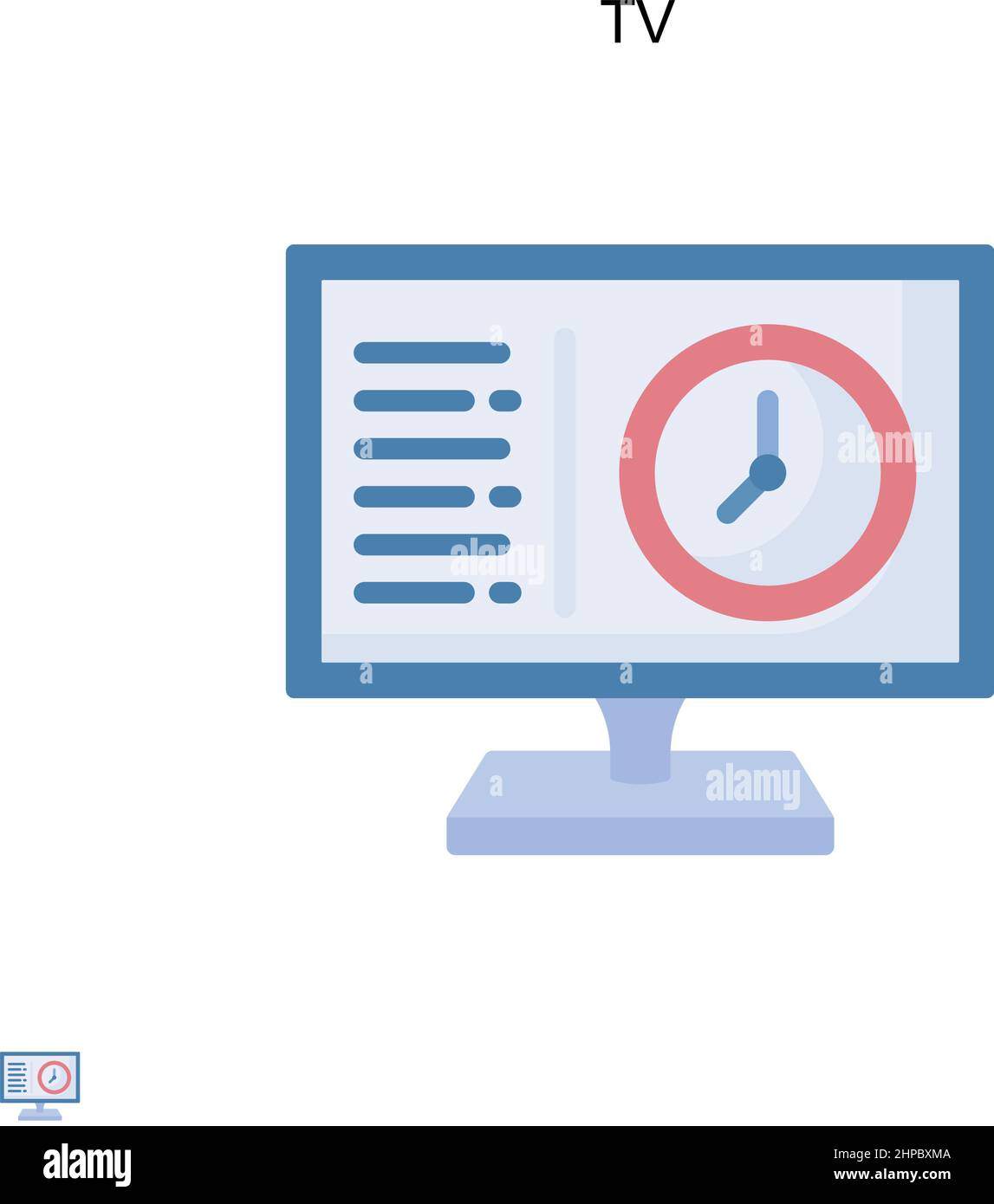 Tv Simple vector icon. Illustration symbol design template for web ...