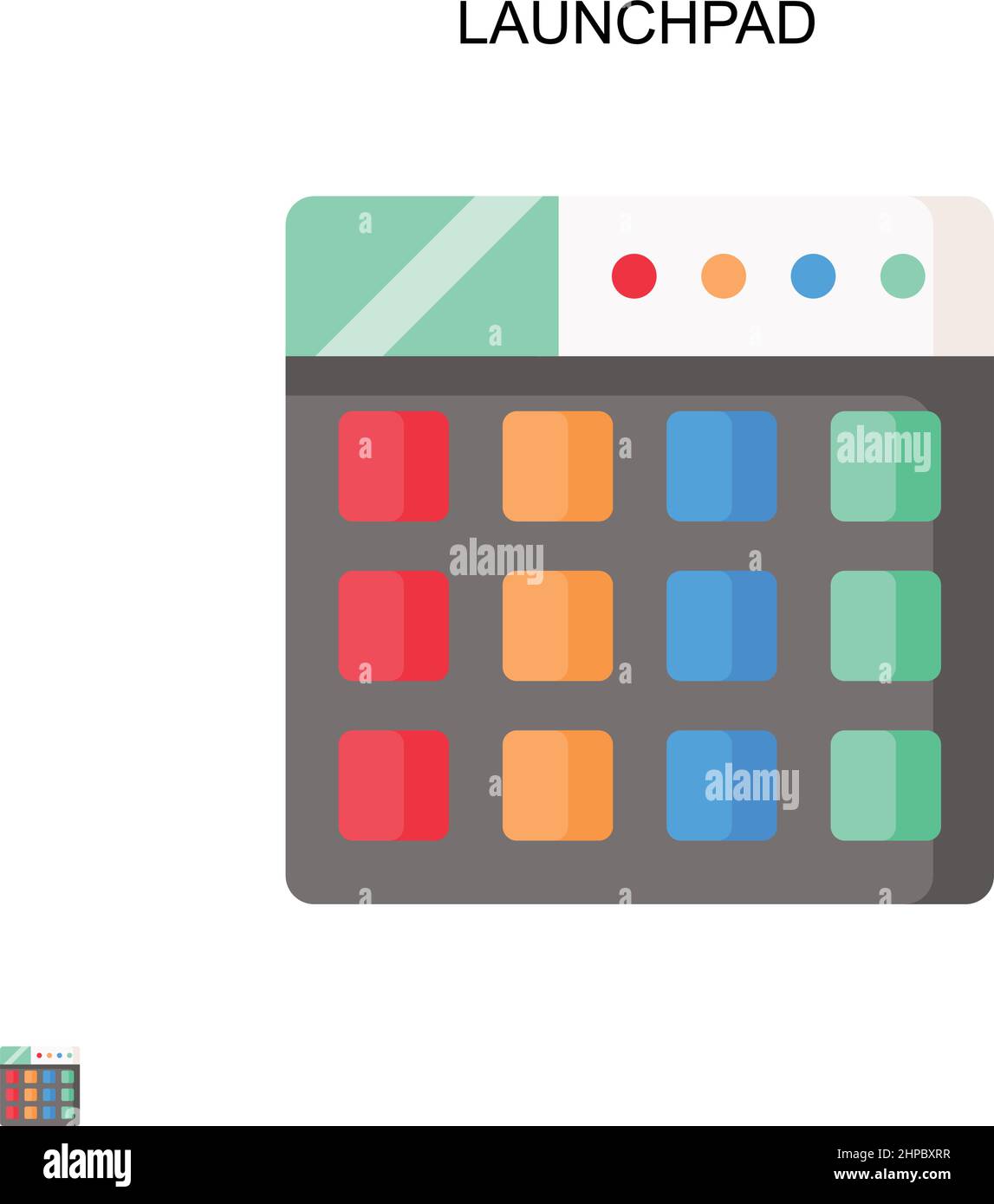 Launchpad Simple Vector Icon Illustration Symbol Design Template For Web Mobile Ui Element