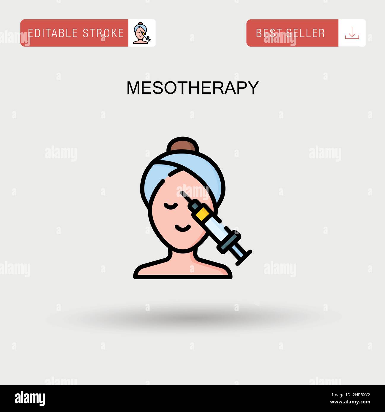 Cosmetology mesotherapy face skin Stock Vector Images - Alamy