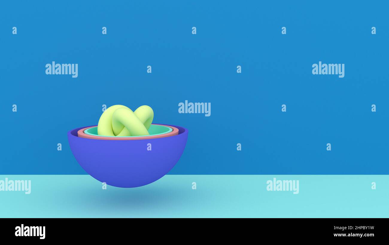 Infinity minimal graphic color hemispheres and knot rotate intro 3d ...