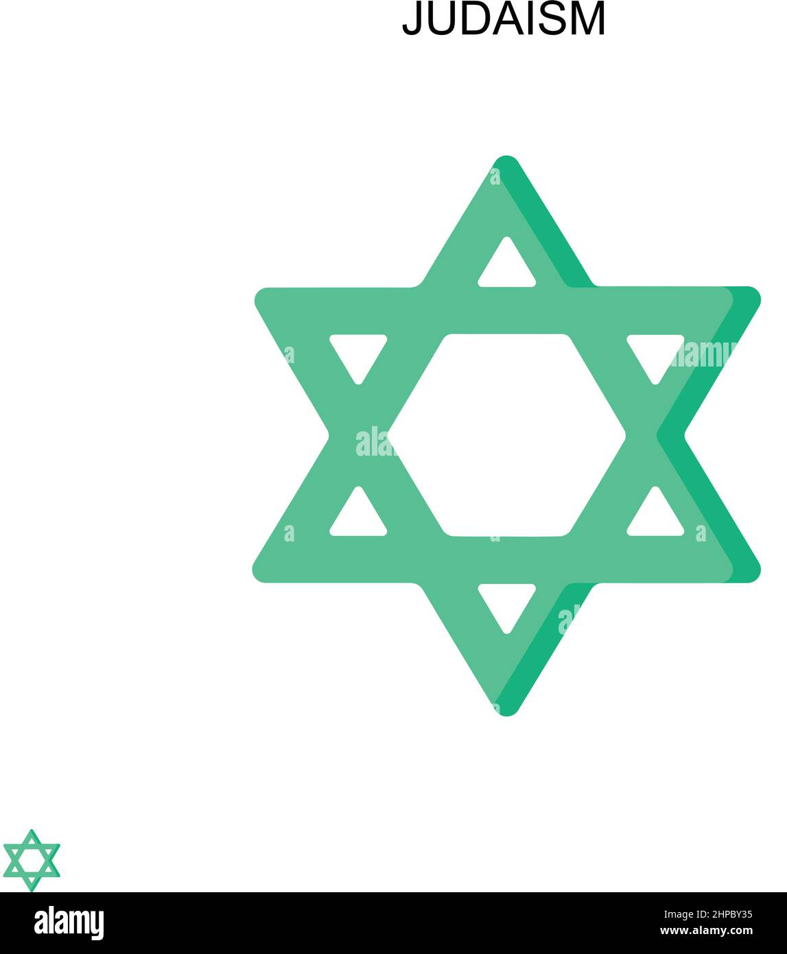Judaism Simple vector icon. Illustration symbol design template for web ...