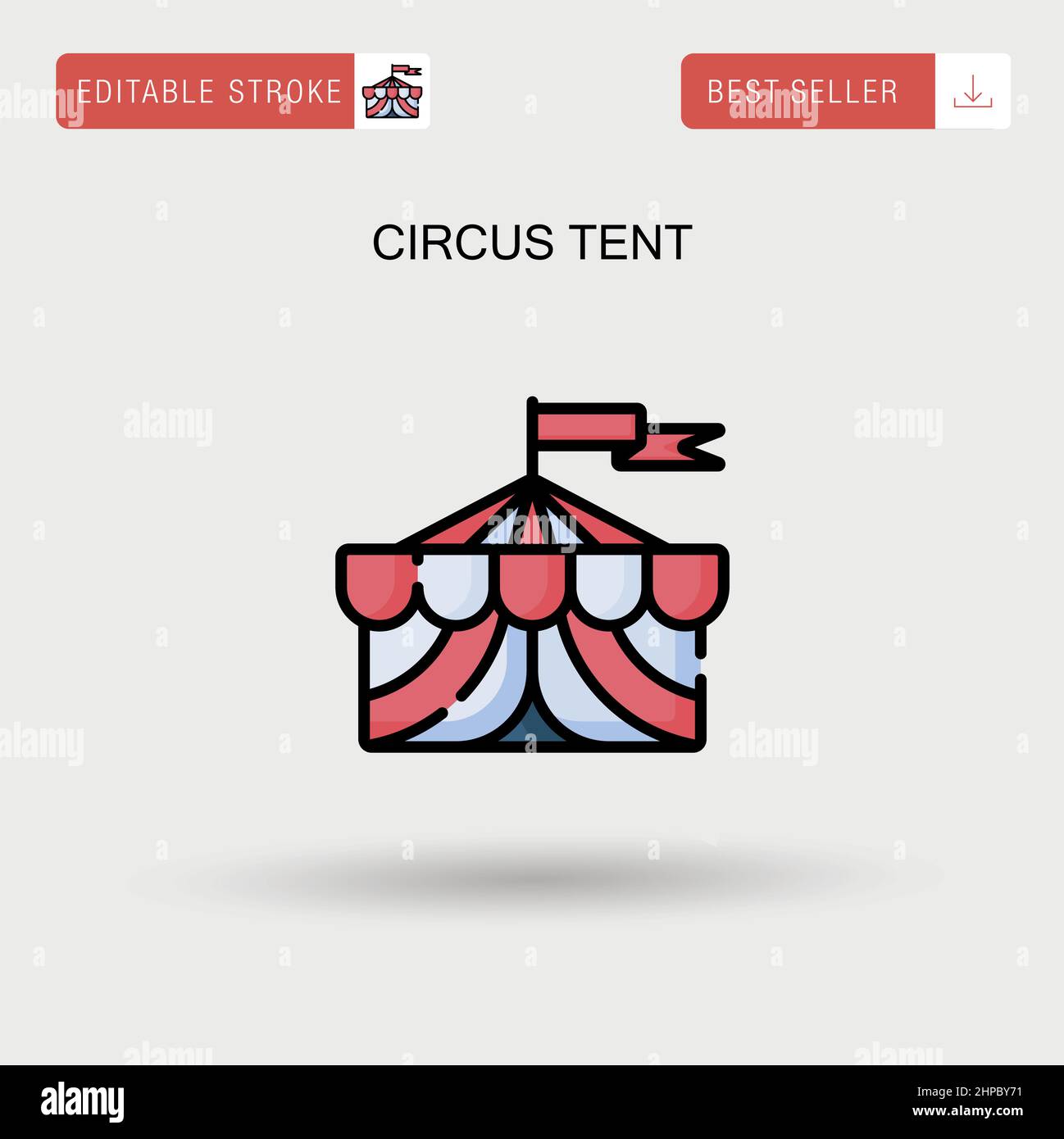 Circus tent Simple vector icon Stock Vector Image & Art - Alamy