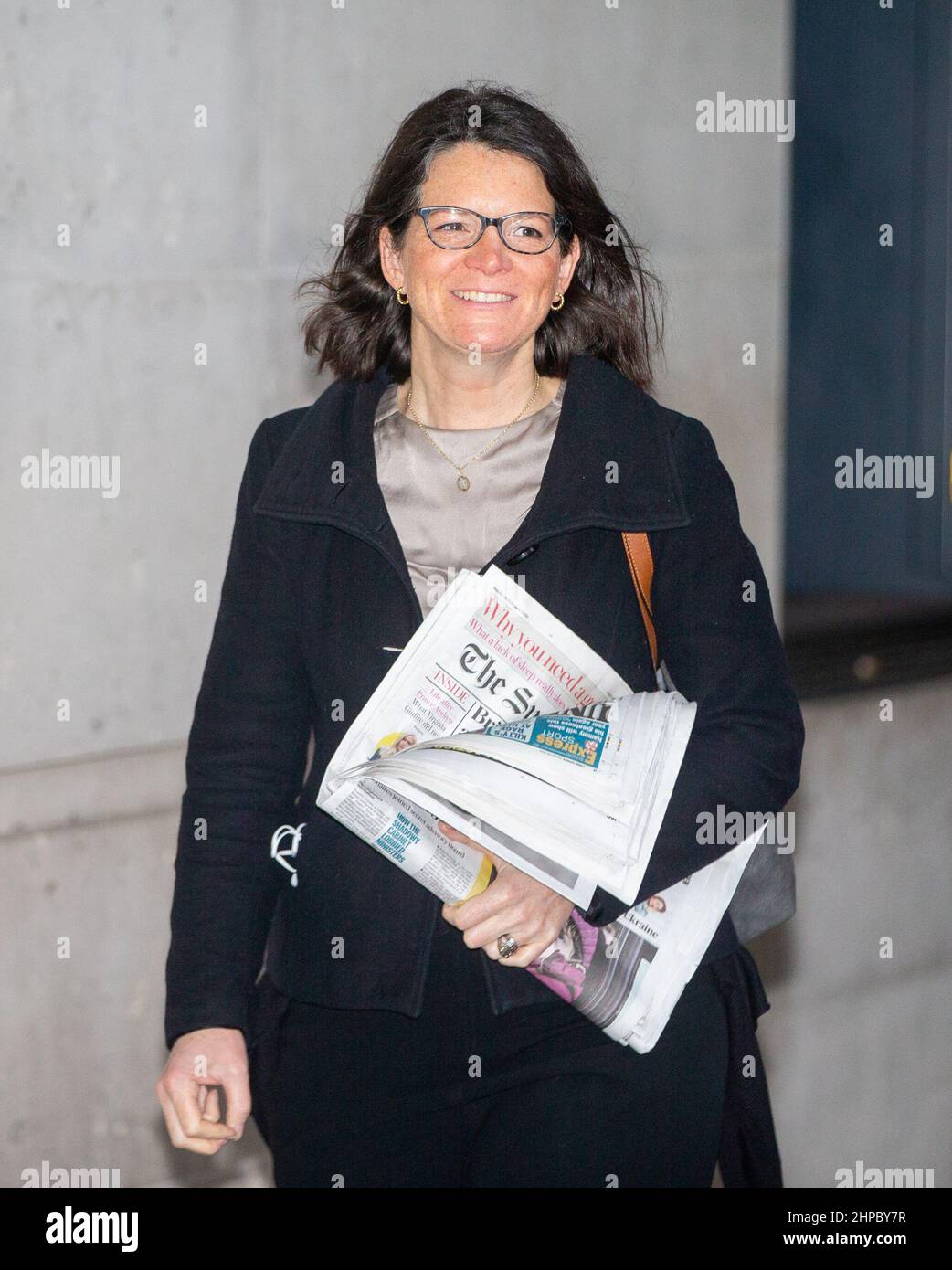 London, England, UK. 20th Feb, 2022. British Journalist PIPPA CRERAR is ...