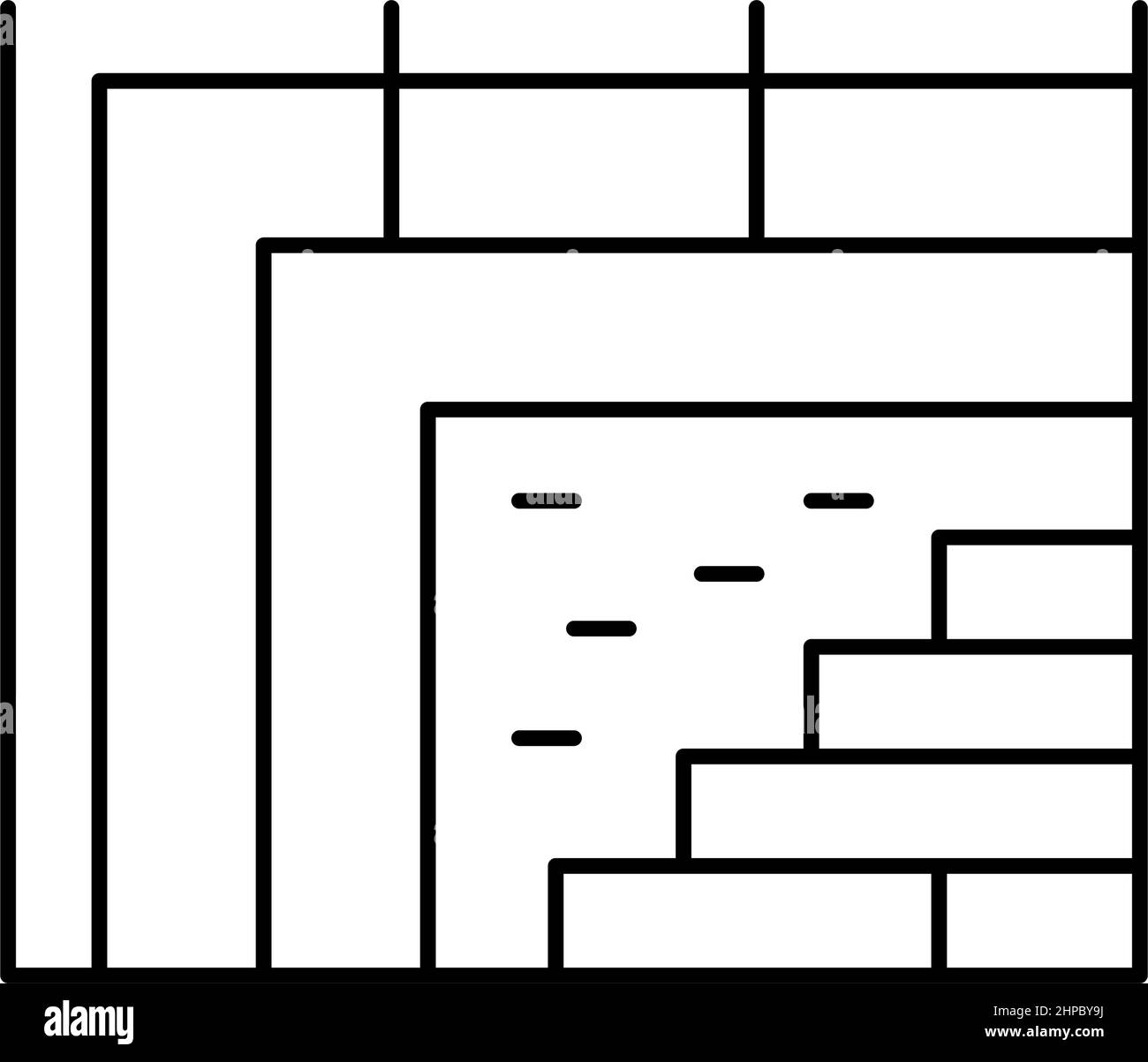 wall structure line icon vector illustration Stock Vector Image & Art ...