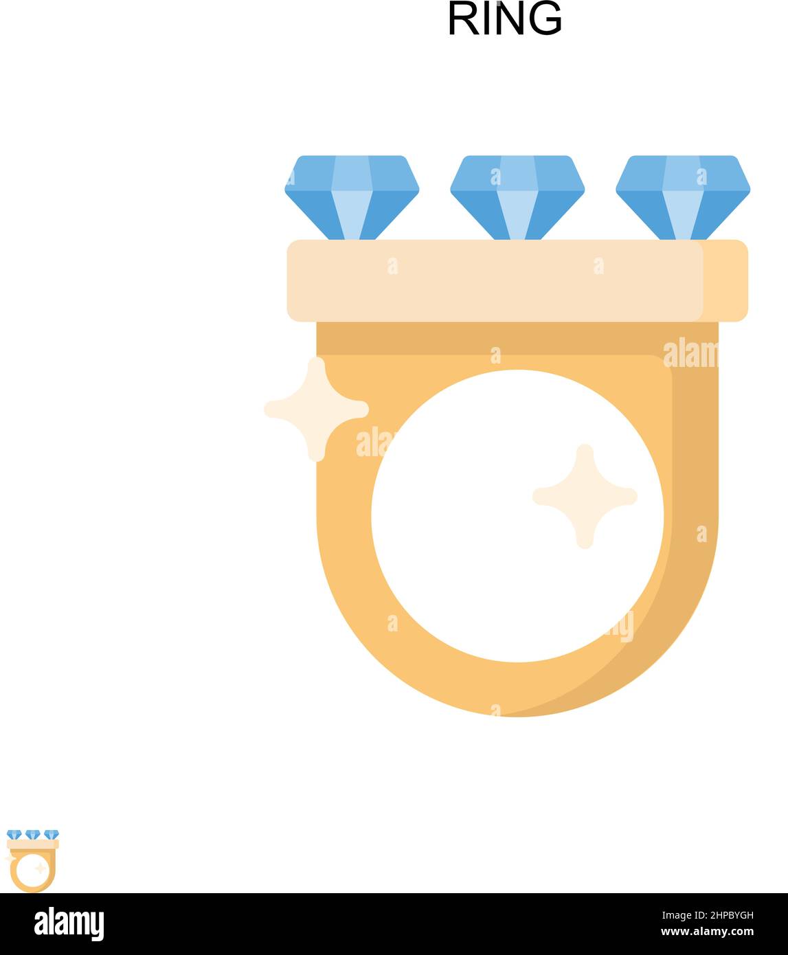 Ring Simple vector icon. Illustration symbol design template for web ...