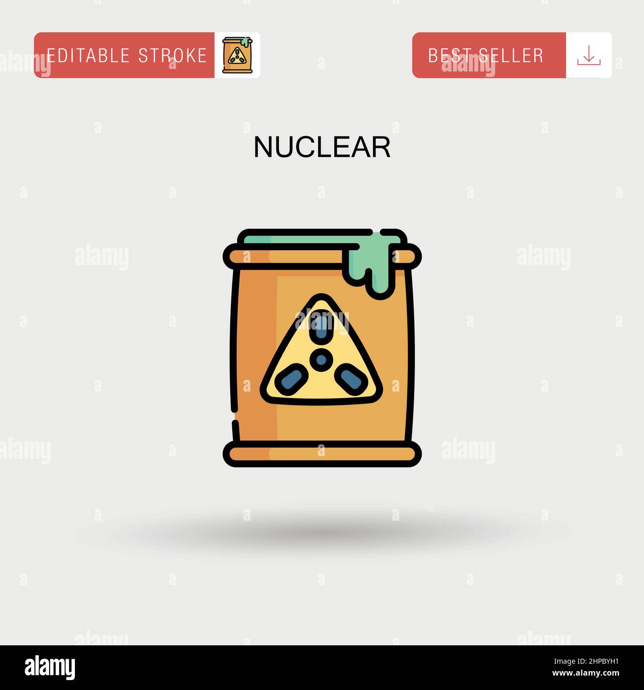 Nuclear Simple vector icon Stock Vector Image & Art - Alamy