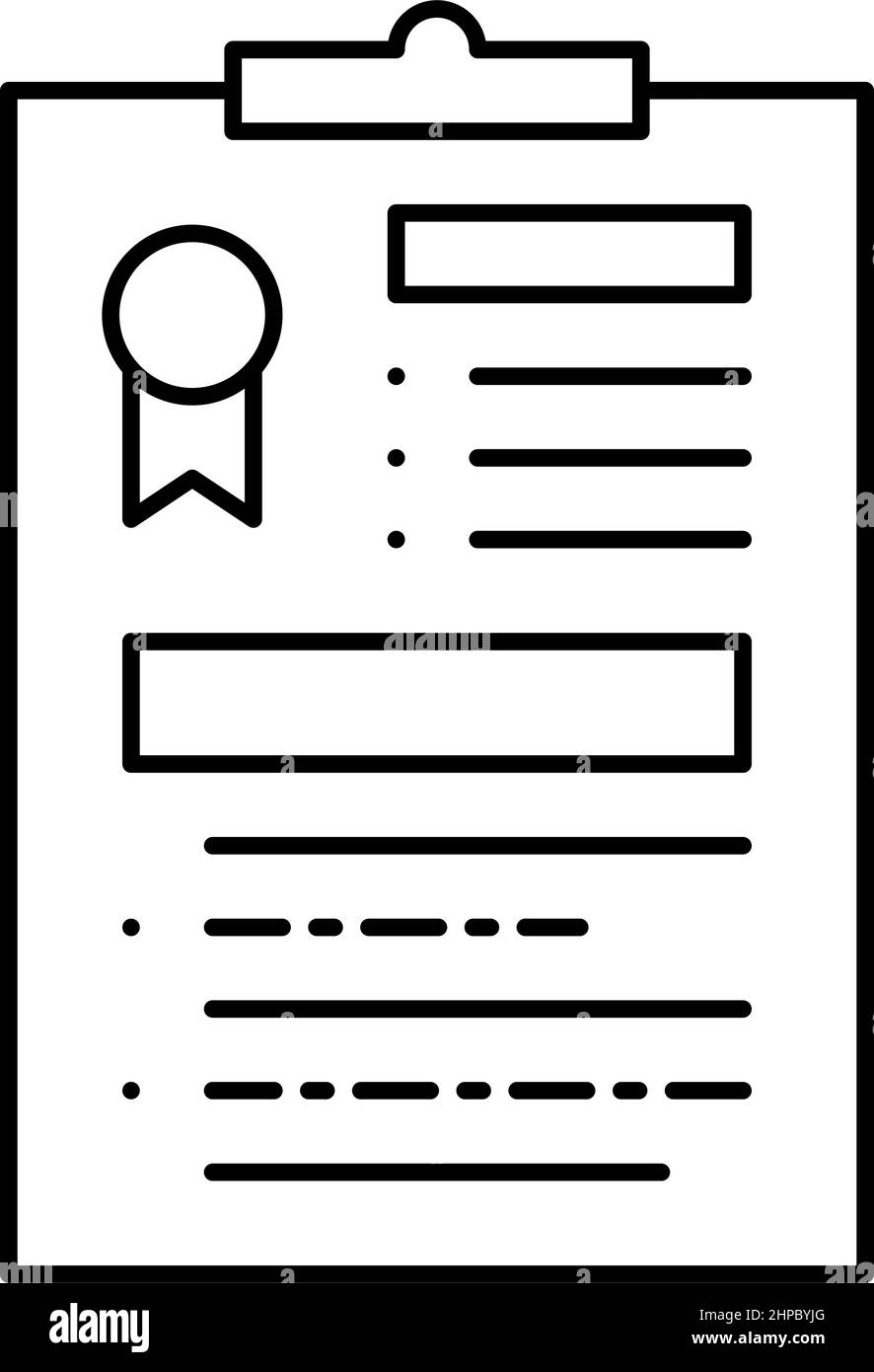 administrative report line icon vector illustration Stock Vector Image ...