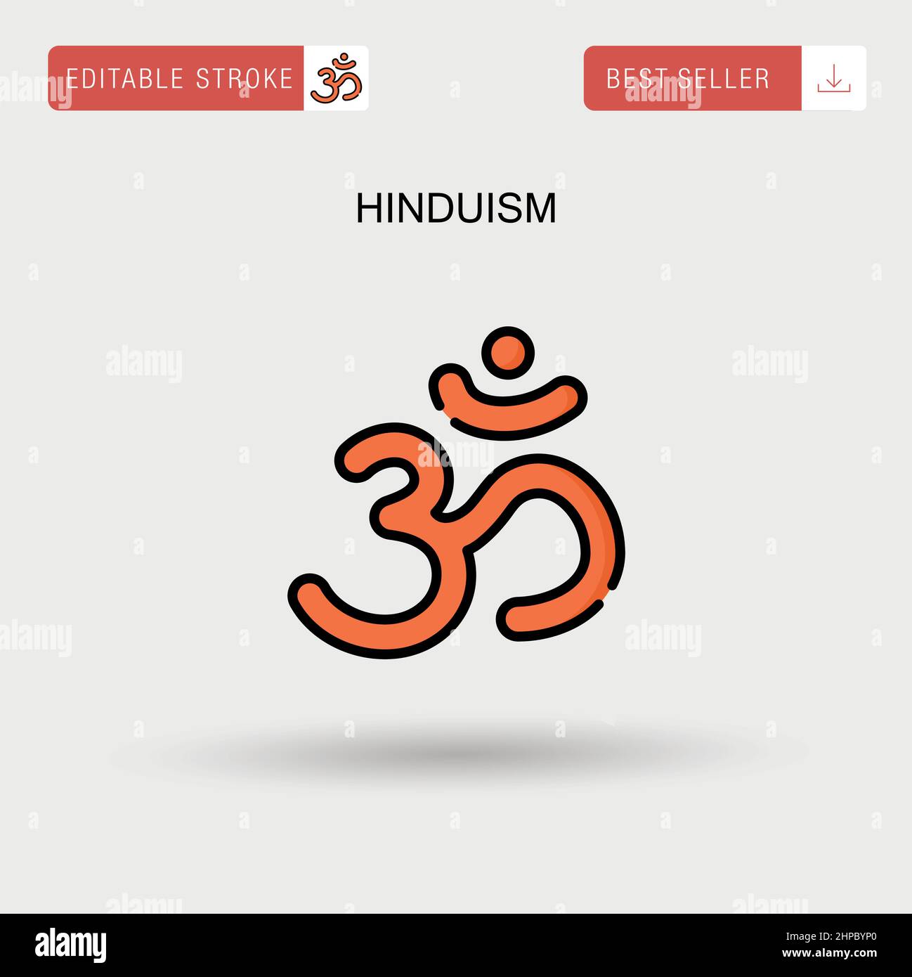 Hinduism Simple vector icon Stock Vector Image & Art - Alamy