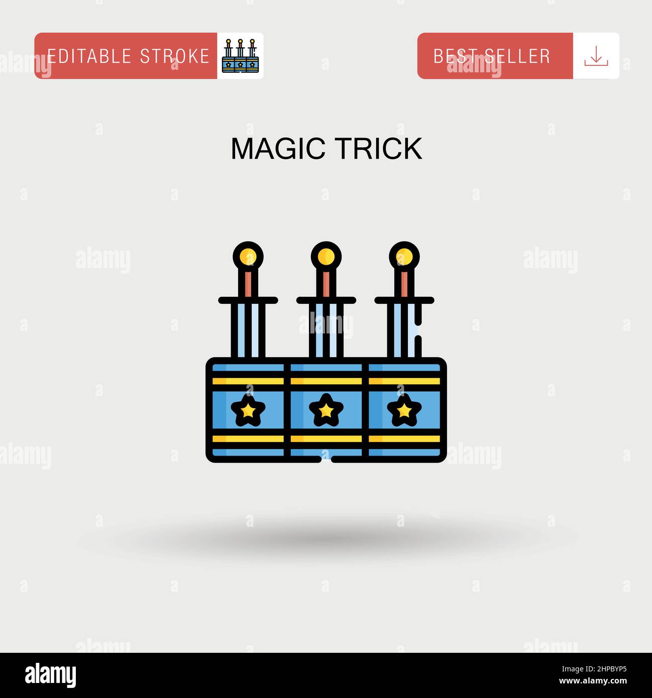 Magic trick Simple vector icon Stock Vector Image & Art - Alamy