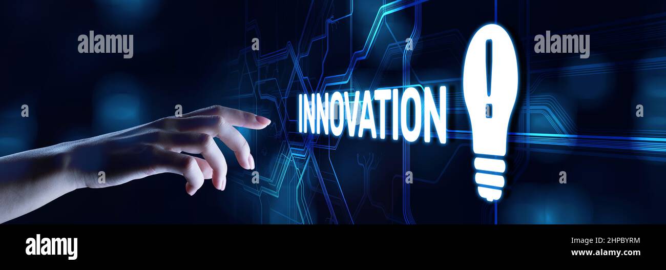 Innovation modern technology business development concept on virtual ...