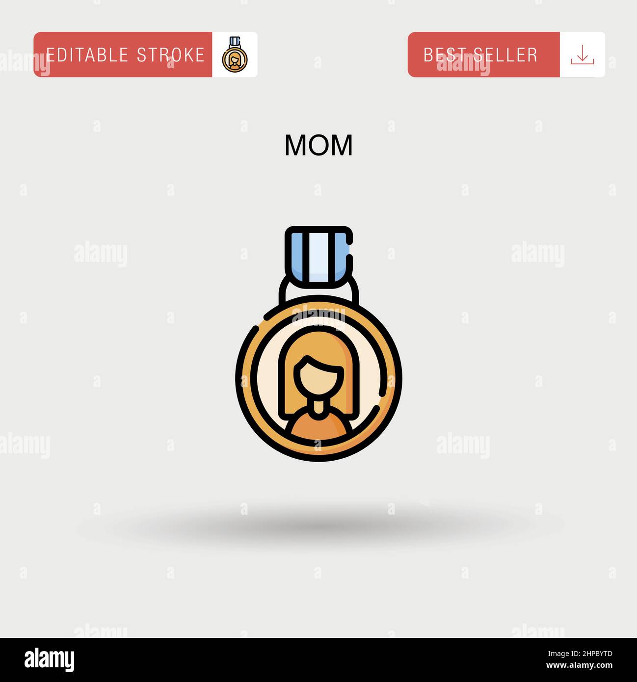 Mom Simple vector icon Stock Vector Image & Art - Alamy