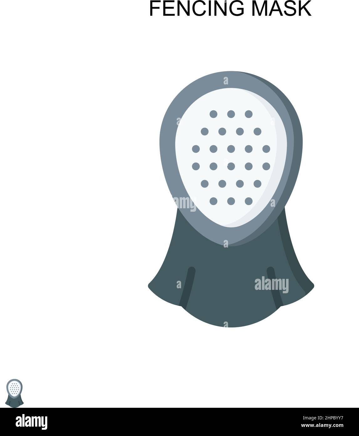 Fencing Helmet Vector