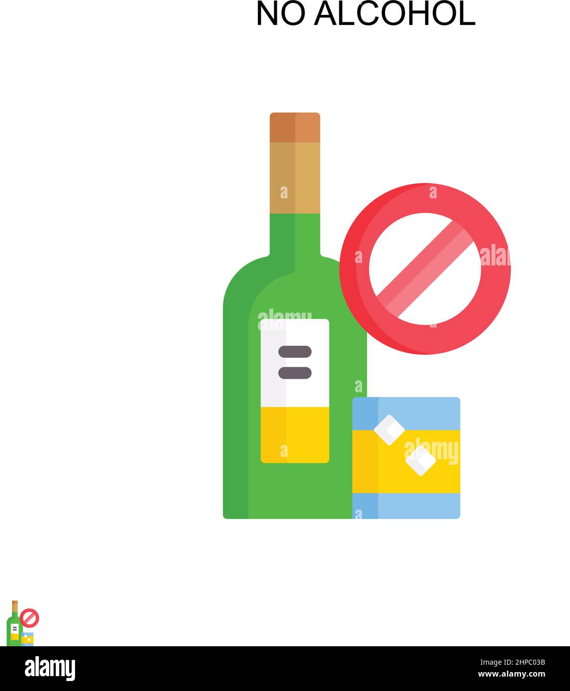 No Alcohol Bottles Clipart