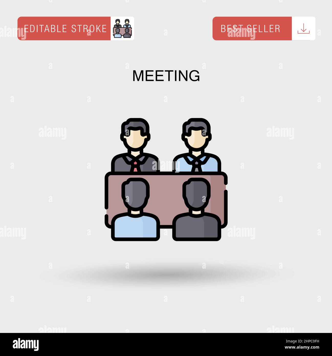 Group meeting remote internet Stock Vector Images - Alamy