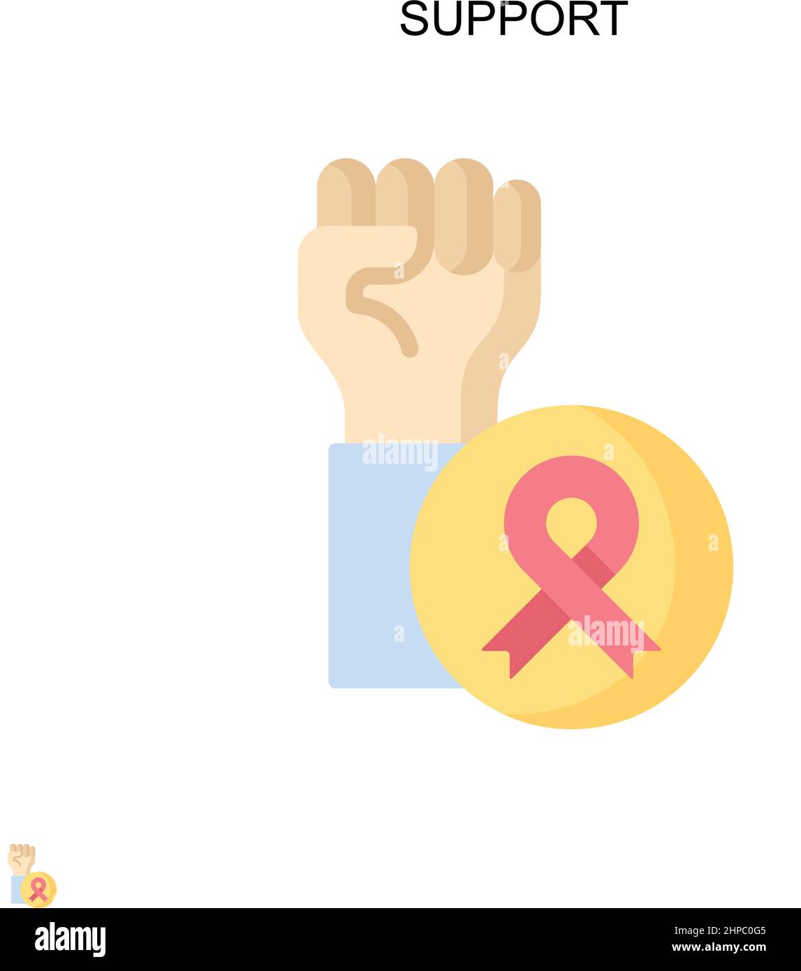 Support Simple vector icon. Illustration symbol design template for web ...