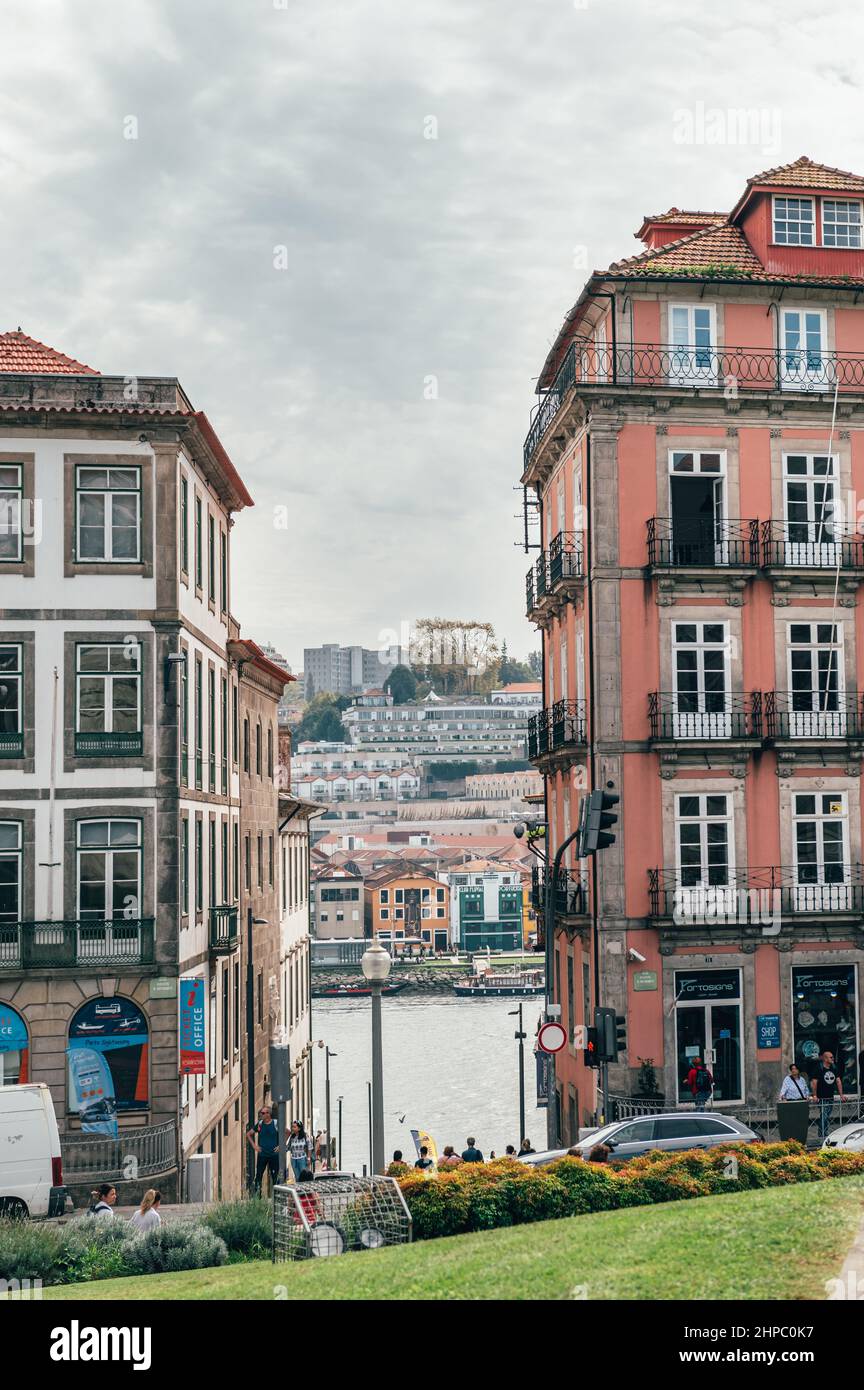 Porto city centre in autumn Stock Photo - Alamy