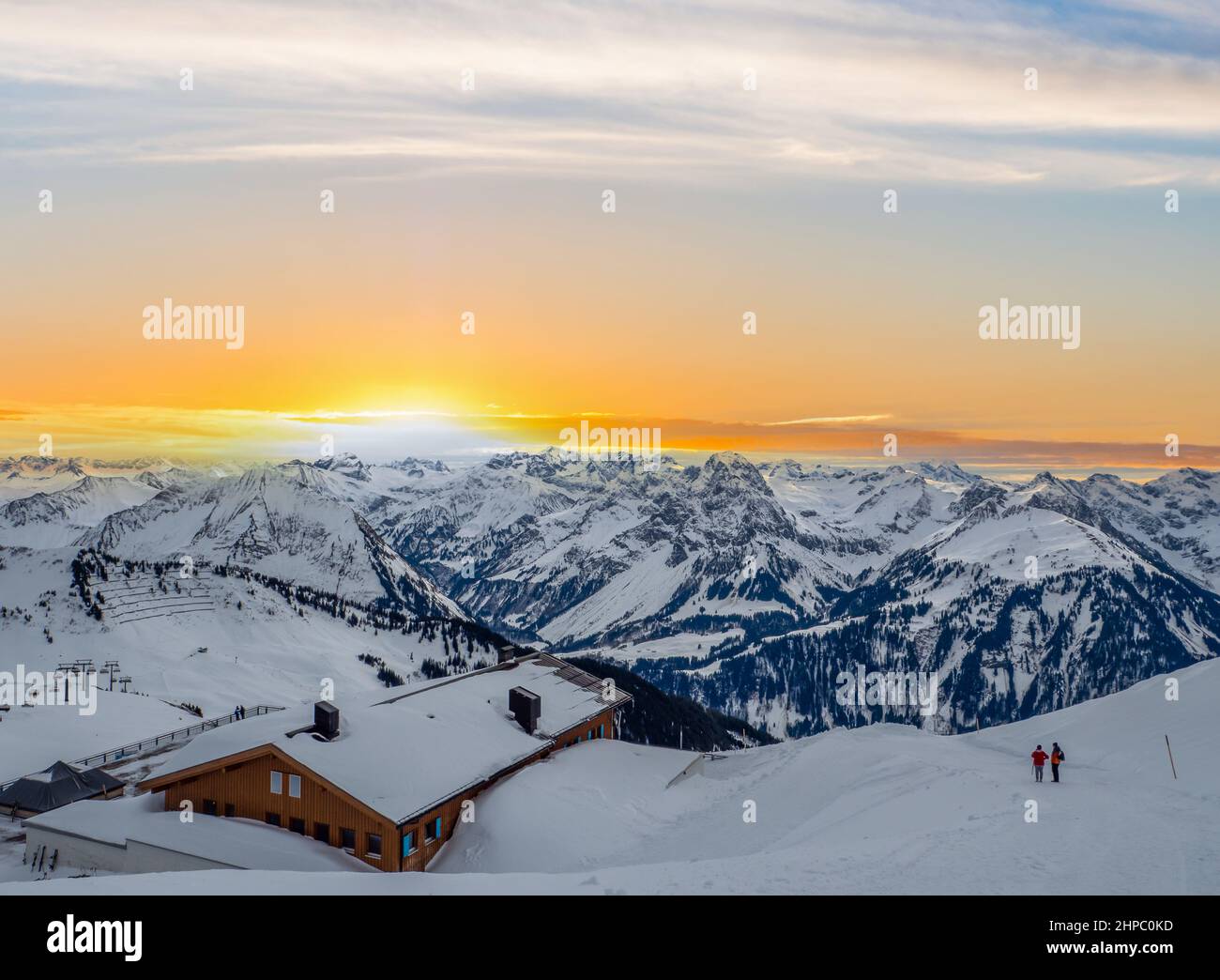 A sunset in the alps hi-res stock photography and images - Alamy