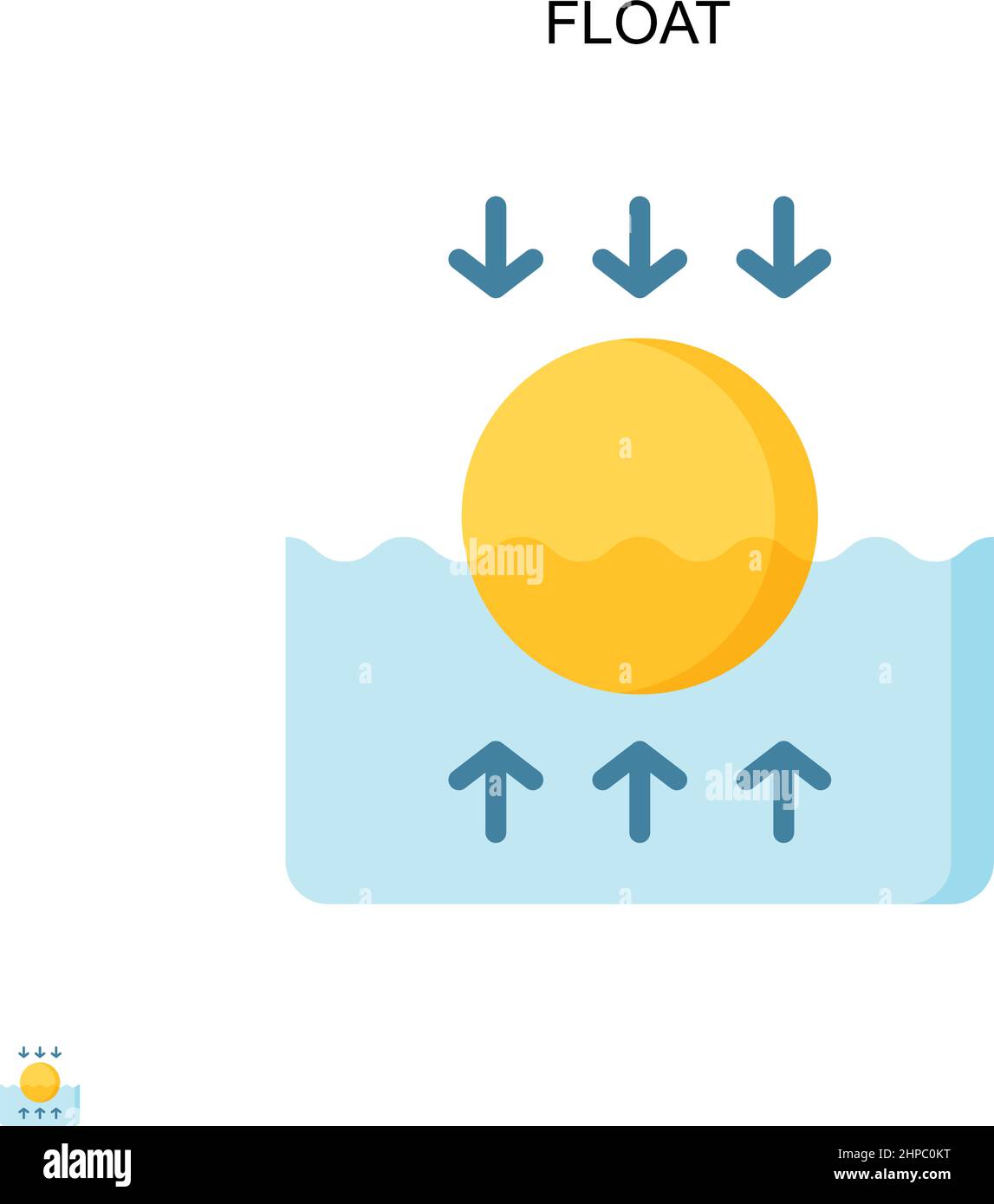 Float Simple Vector Icon Illustration Symbol Design Template For Web