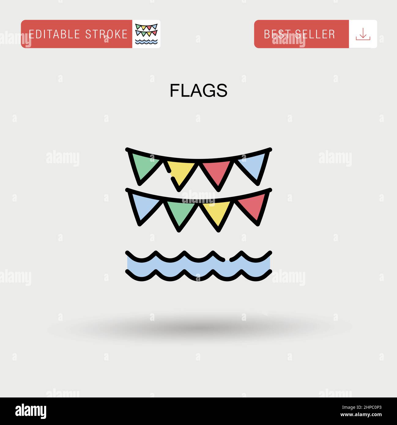 Flags Simple vector icon Stock Vector Image & Art - Alamy