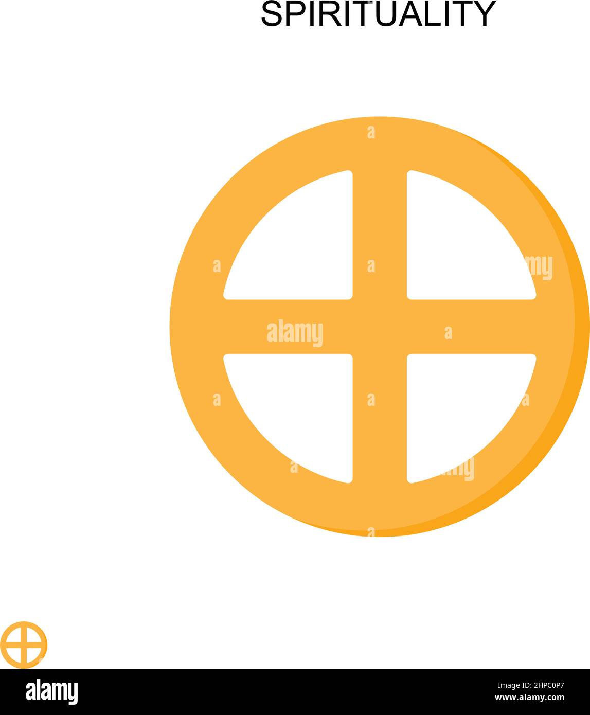 Spirituality Simple vector icon. Illustration symbol design template ...