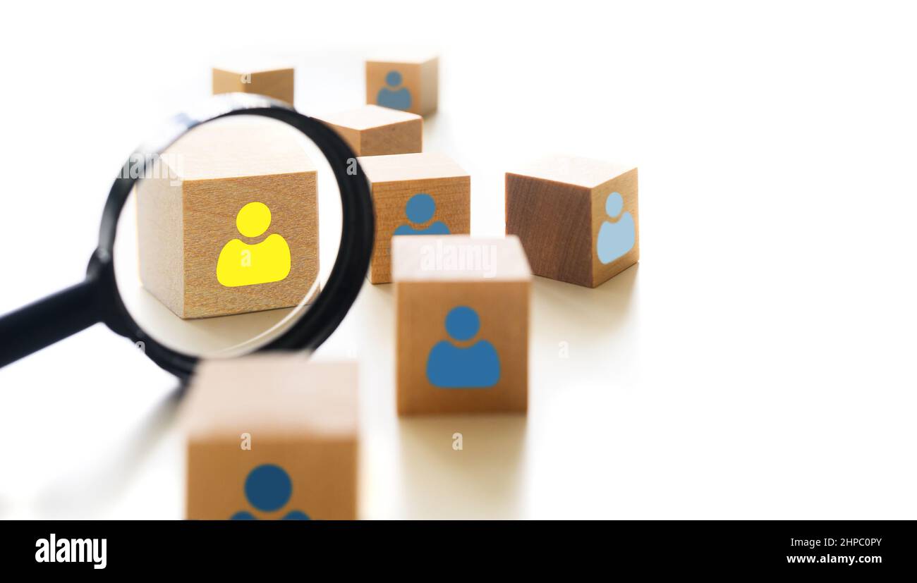 Team building concept. Choosing a good leader worker Stock Photo - Alamy