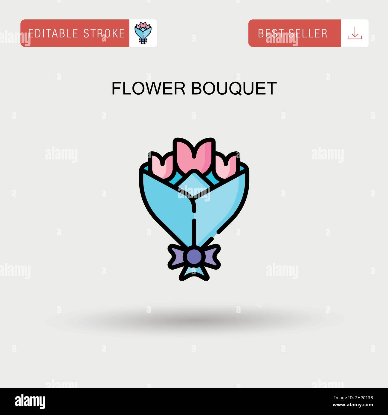 Beautiful flower bouquet Stock Vector Images - Alamy