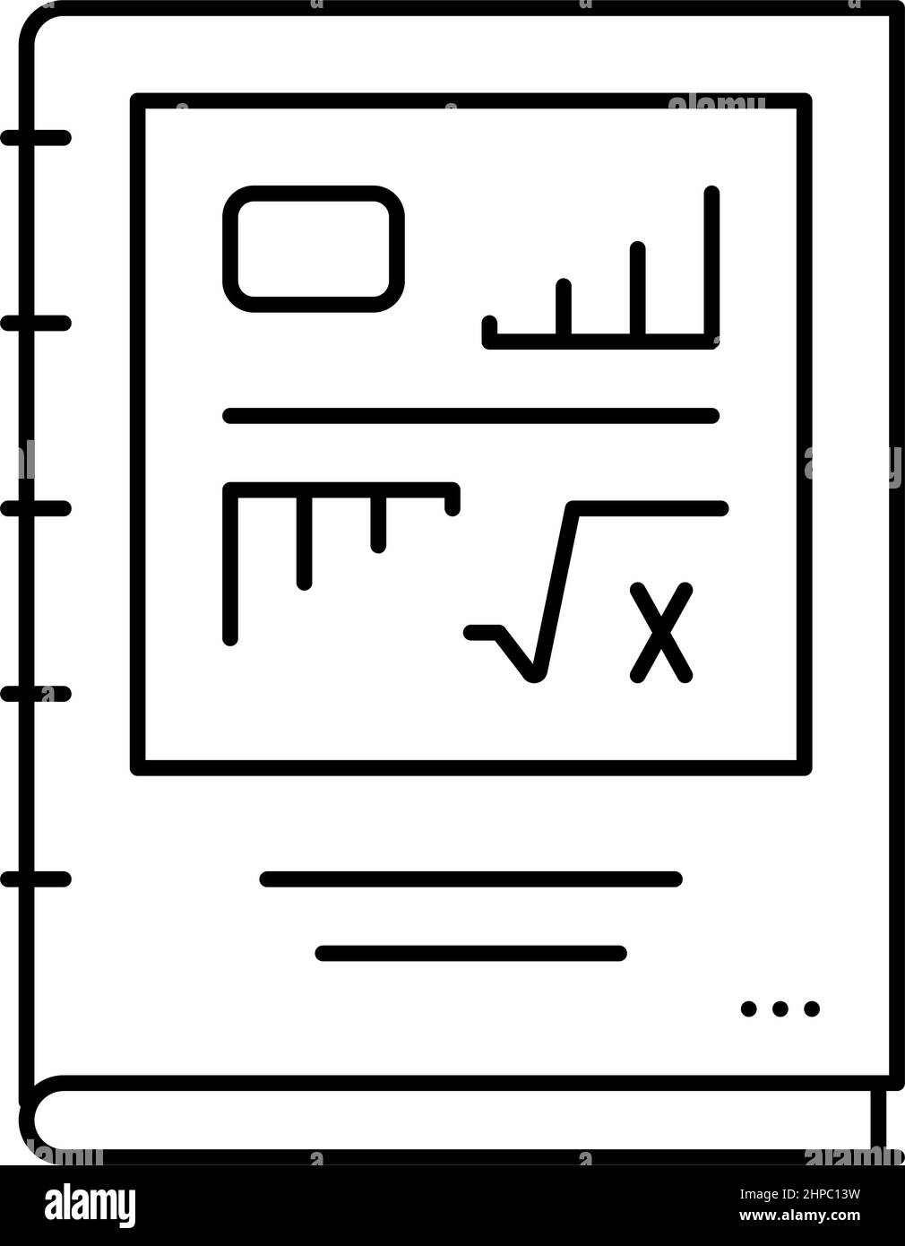 scientific report line icon vector illustration Stock Vector Image ...