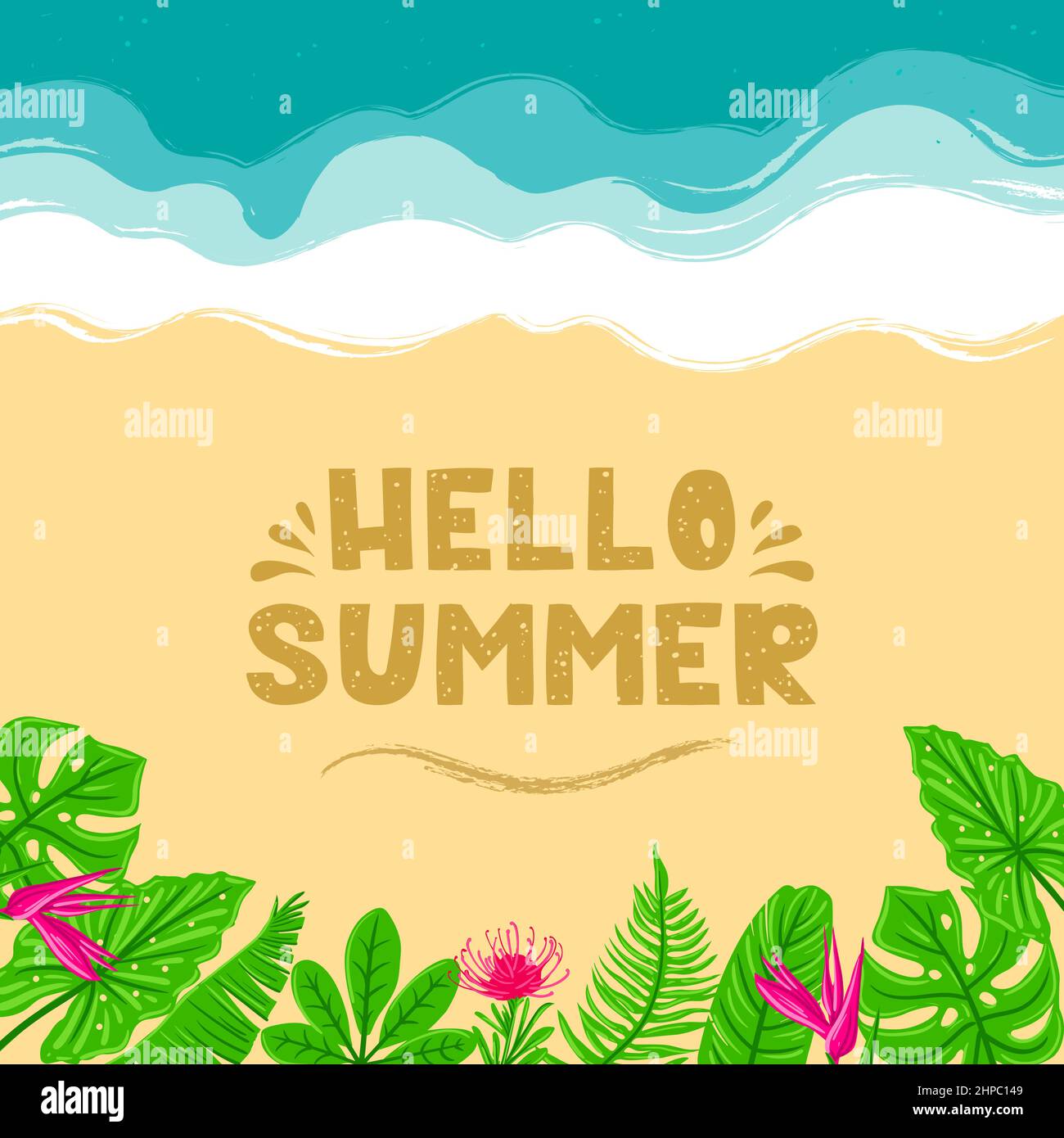 Sea of yellow flowers Stock Vector Images - Alamy