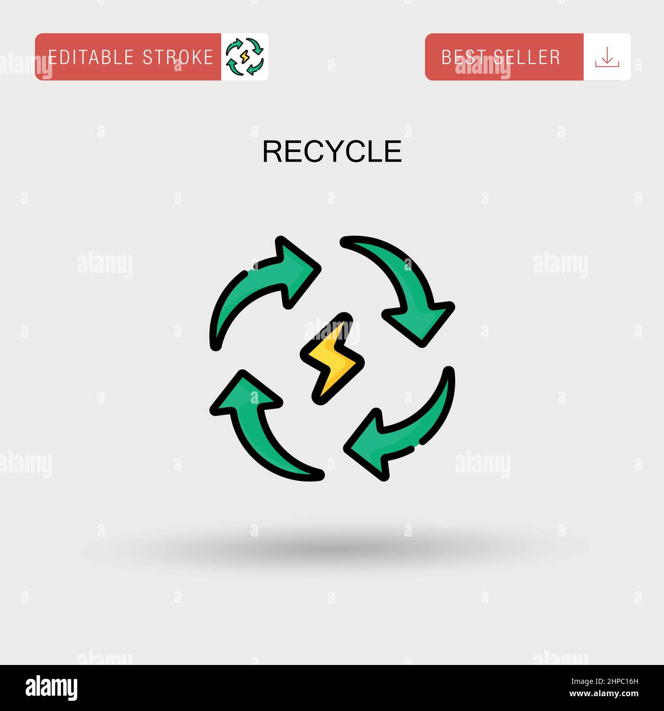 Recycle Simple vector icon Stock Vector Image & Art - Alamy