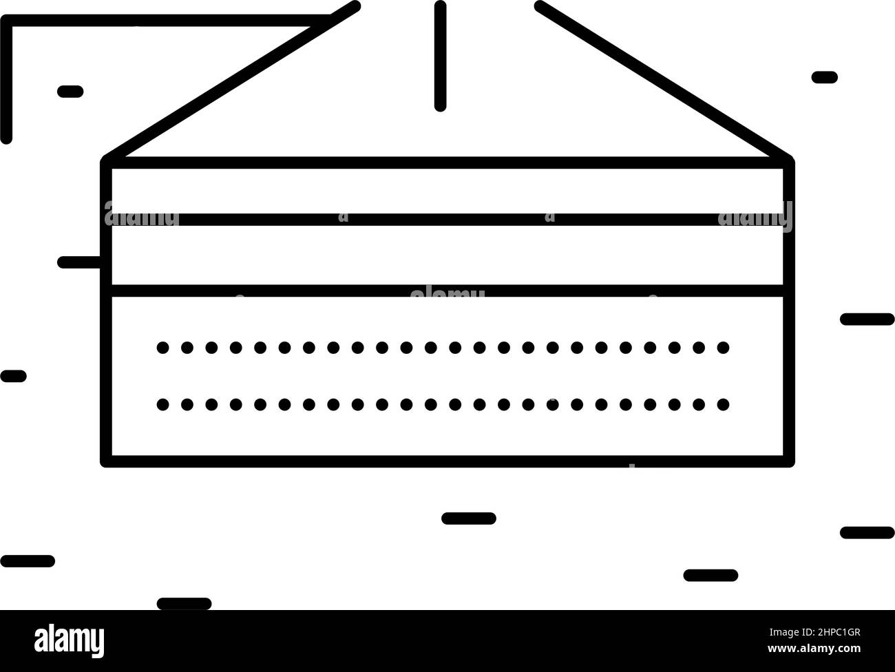 road layer stone line icon vector illustration Stock Vector Image & Art ...