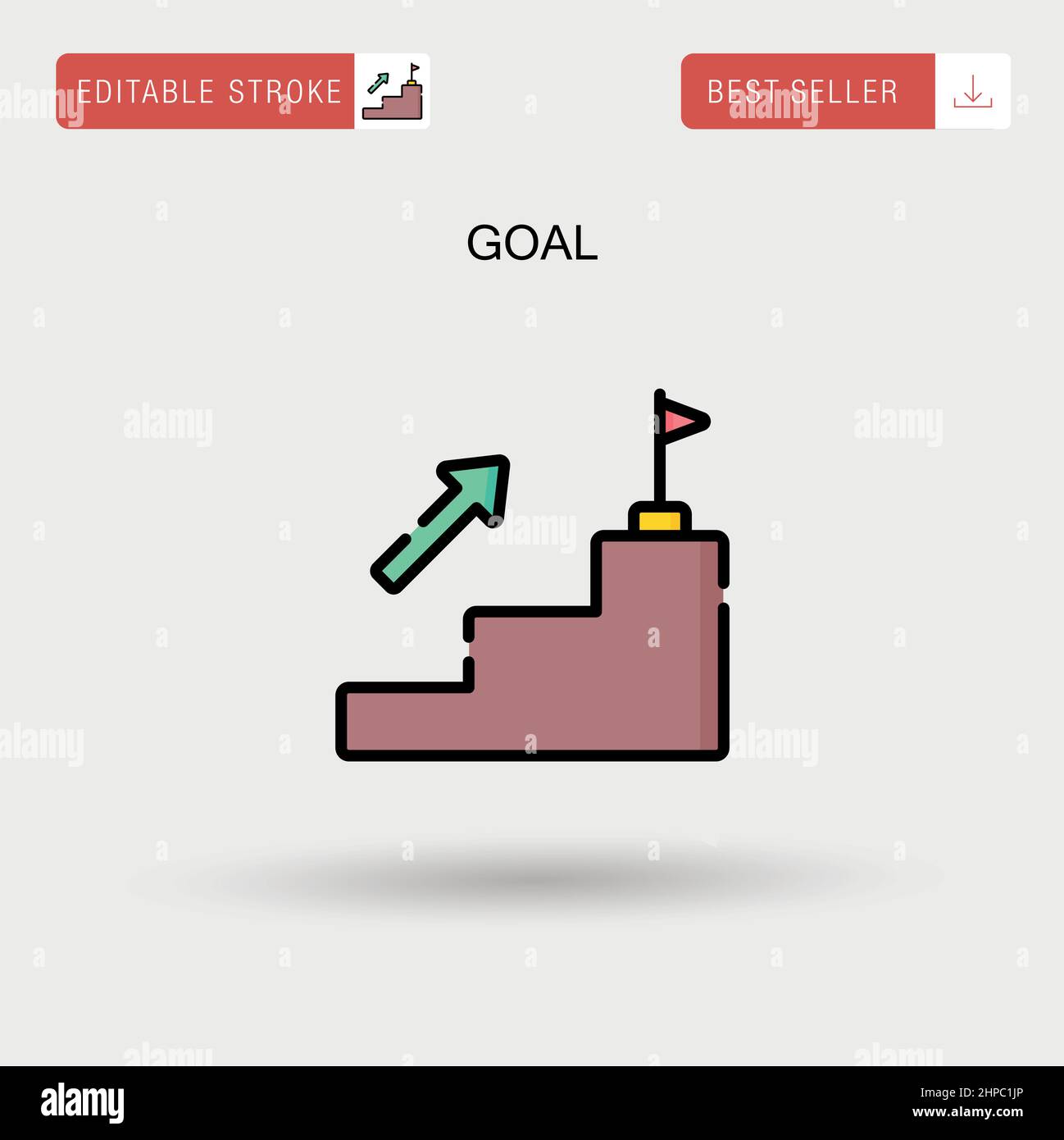 Goal improvement Stock Vector Images - Alamy