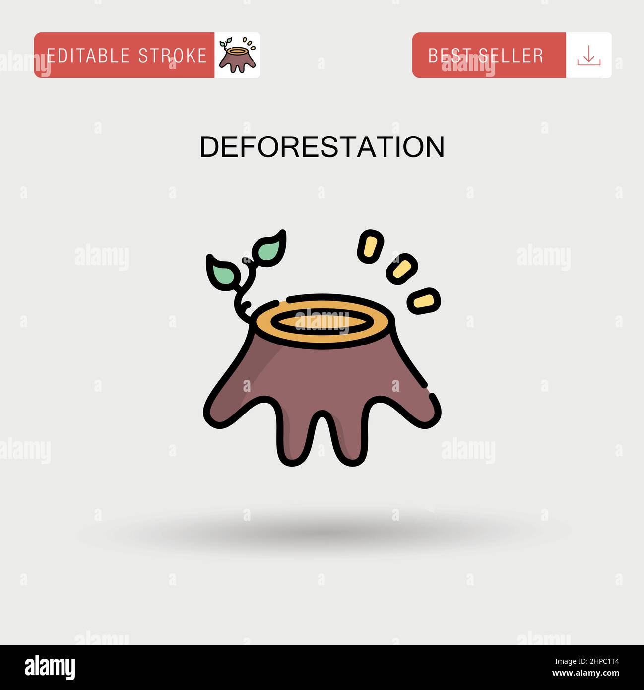 Green deforestation Stock Vector Images - Alamy