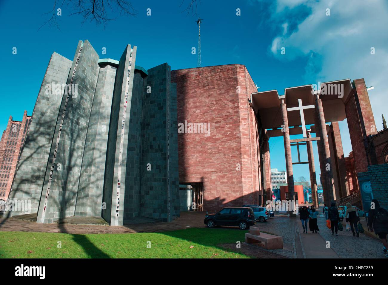 Coventry Cathedral north side Stock Photo - Alamy