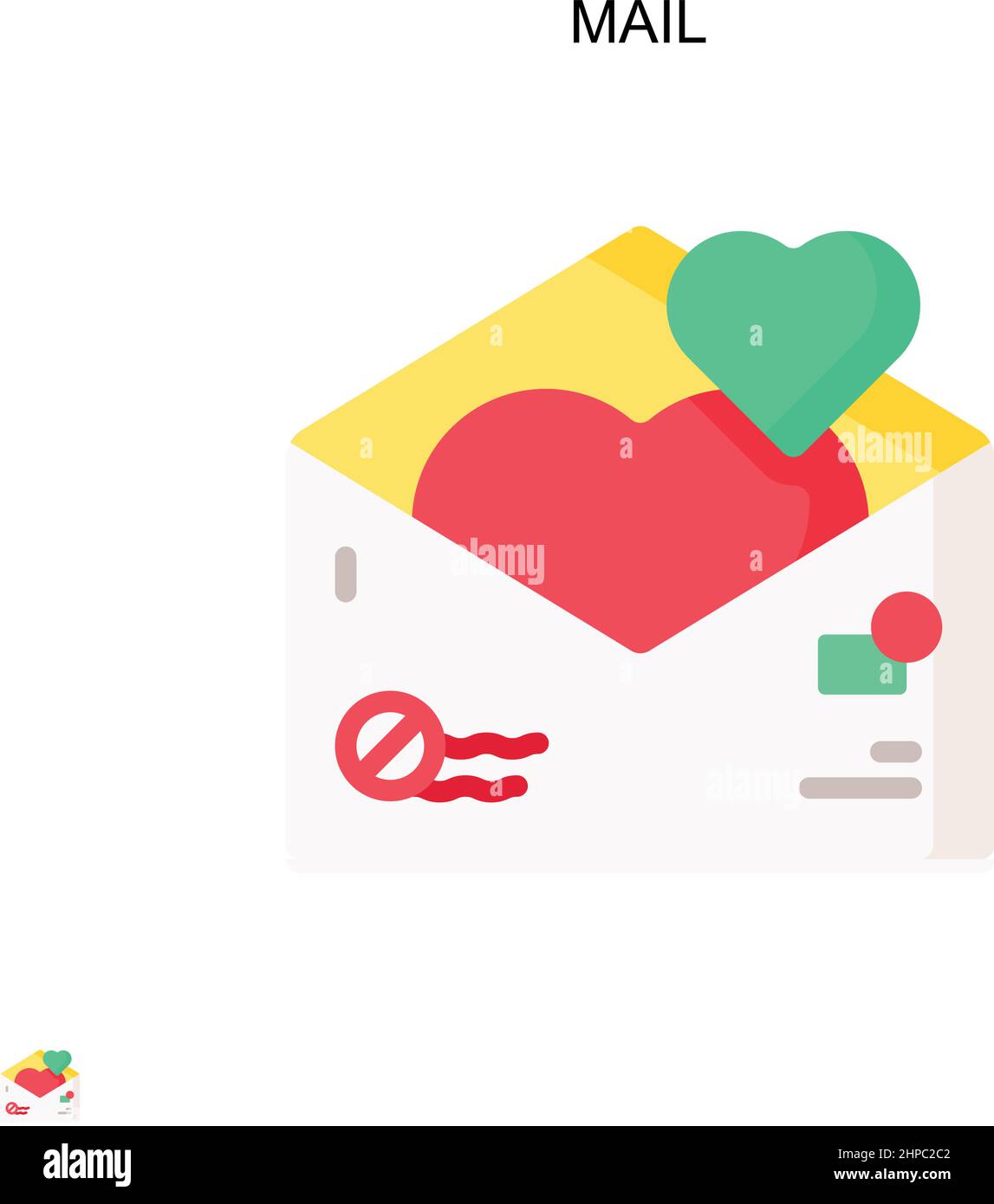 Mail Simple vector icon. Illustration symbol design template for web ...