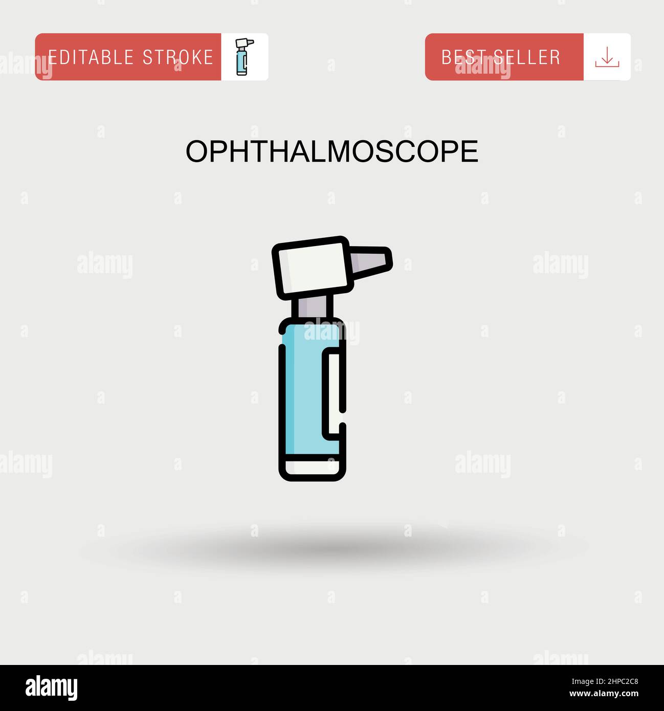 Ophthalmoscope Simple vector icon Stock Vector Image & Art - Alamy