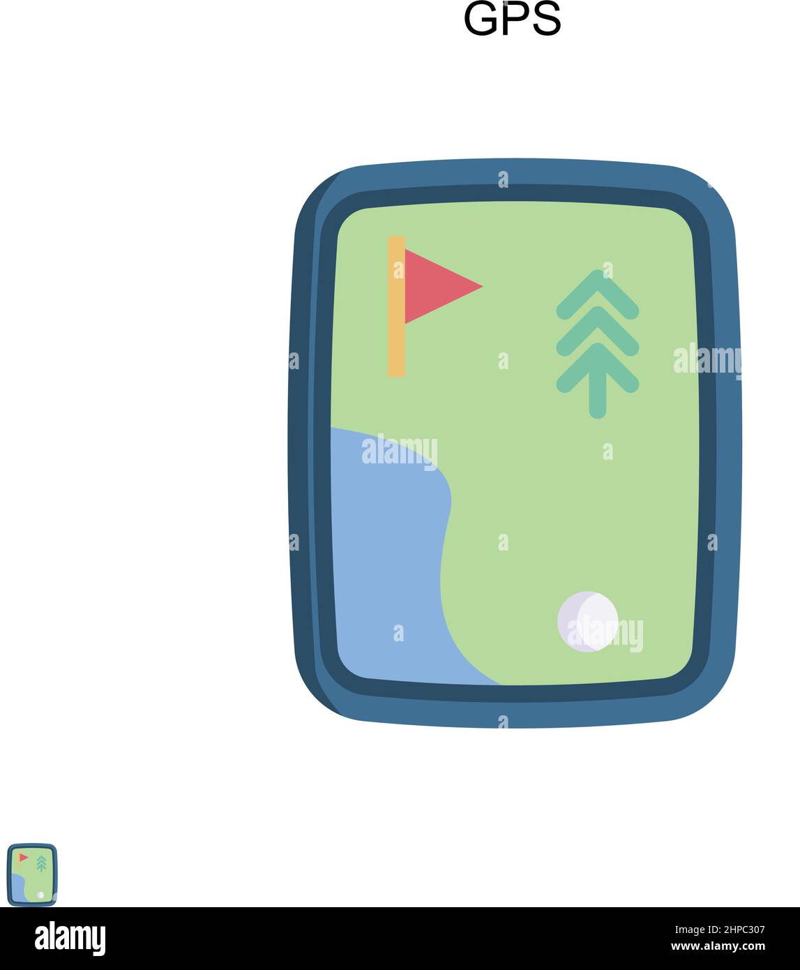 Gps Simple vector icon. Illustration symbol design template for web ...