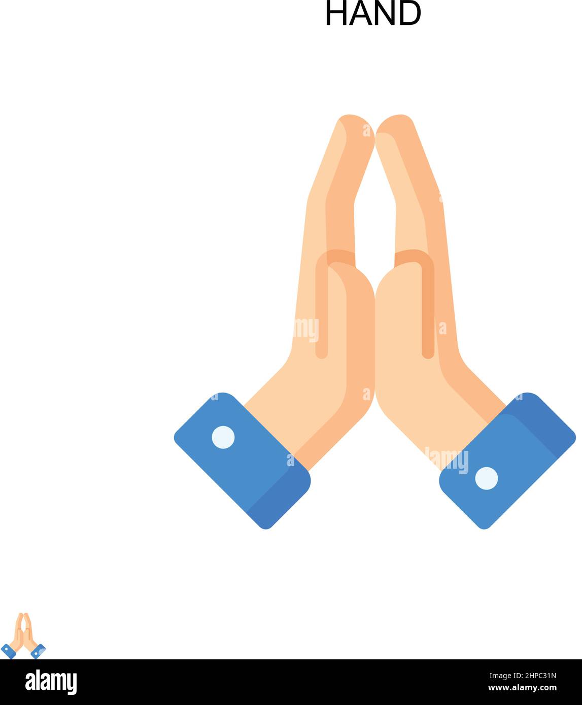 Hand Simple vector icon. Illustration symbol design template for web ...