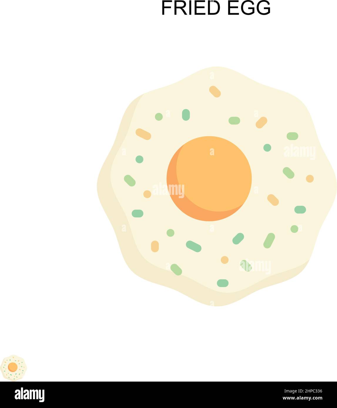 Fry an egg Stock Vector Images - Alamy