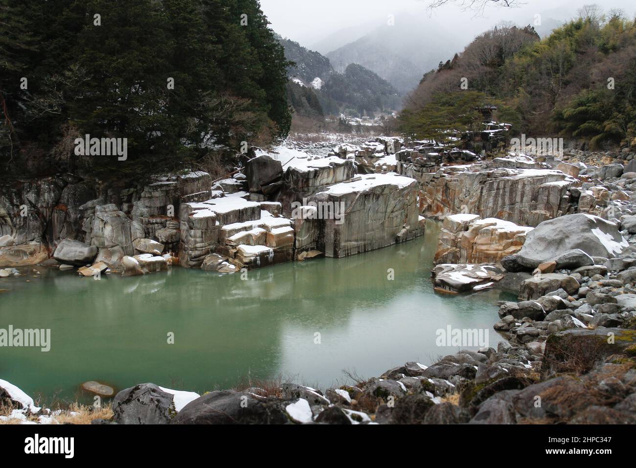 nagano, japan, 2022/19/02 , Nezame no toko, meaning "Bed of Awakening ...