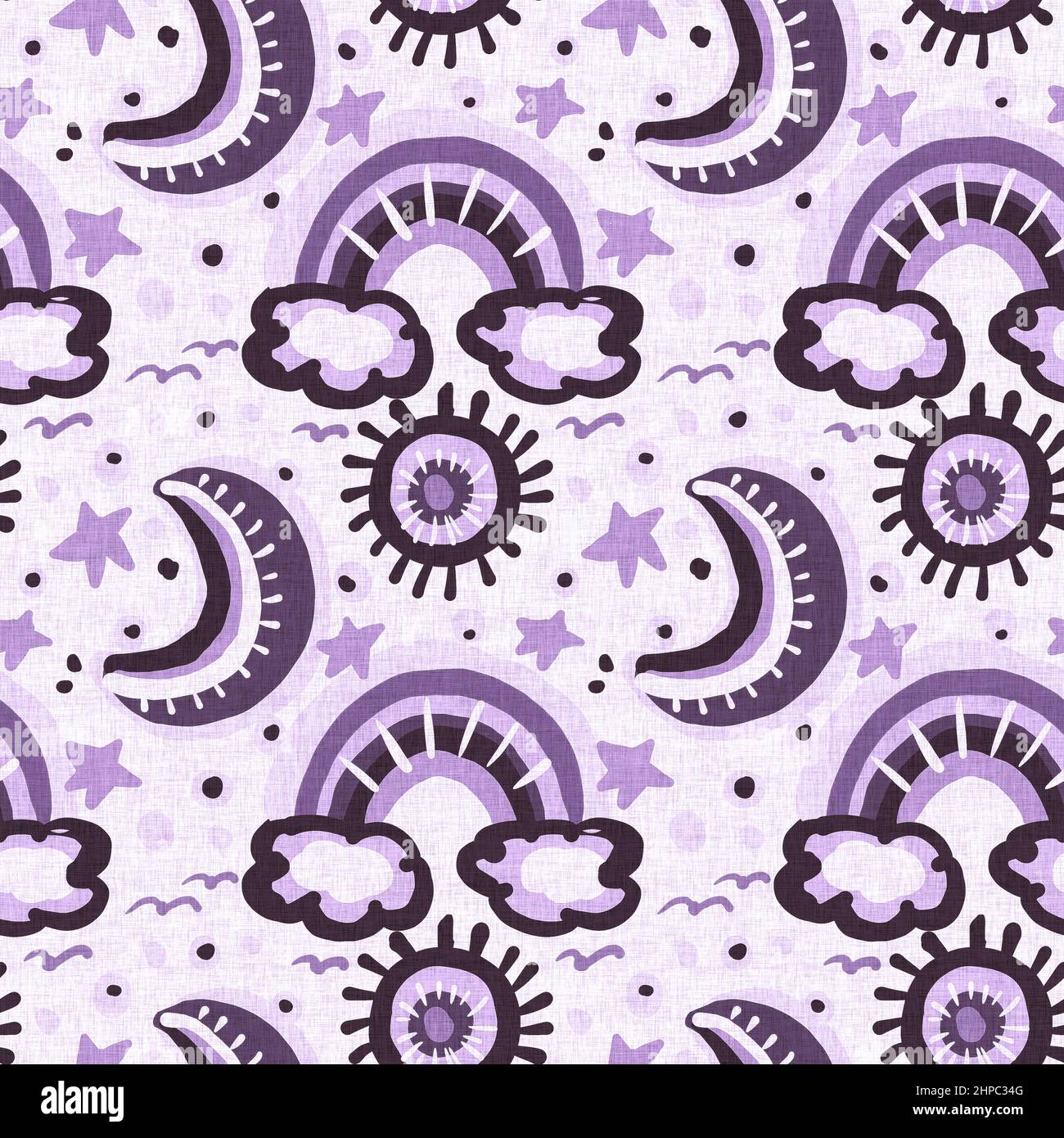 Gender neutral rainbow seamless raster background. Simple whimsical ...