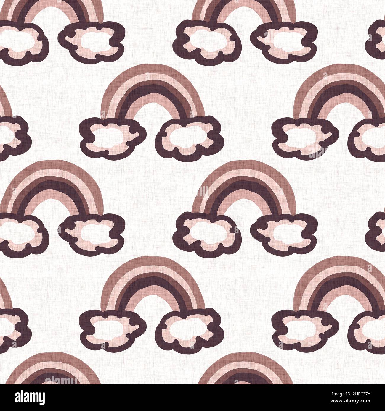 Gender neutral rainbow seamless raster background. Simple whimsical ...