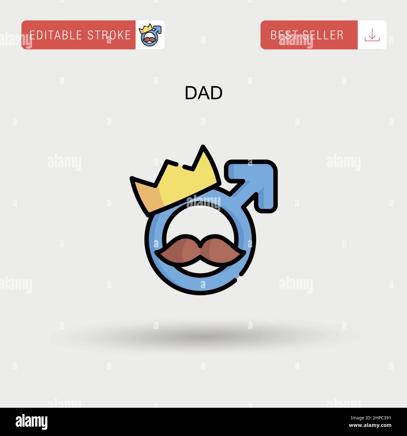 Dad Simple vector icon Stock Vector Image & Art - Alamy