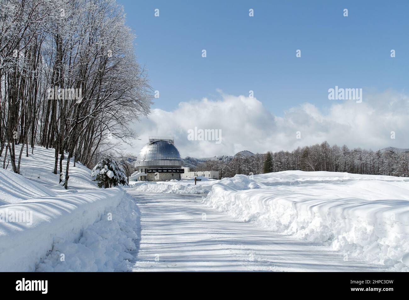 nagano, japan, 2022/19/02 , Kiso Observatory (Japanese: Kiso Kansokujo ...