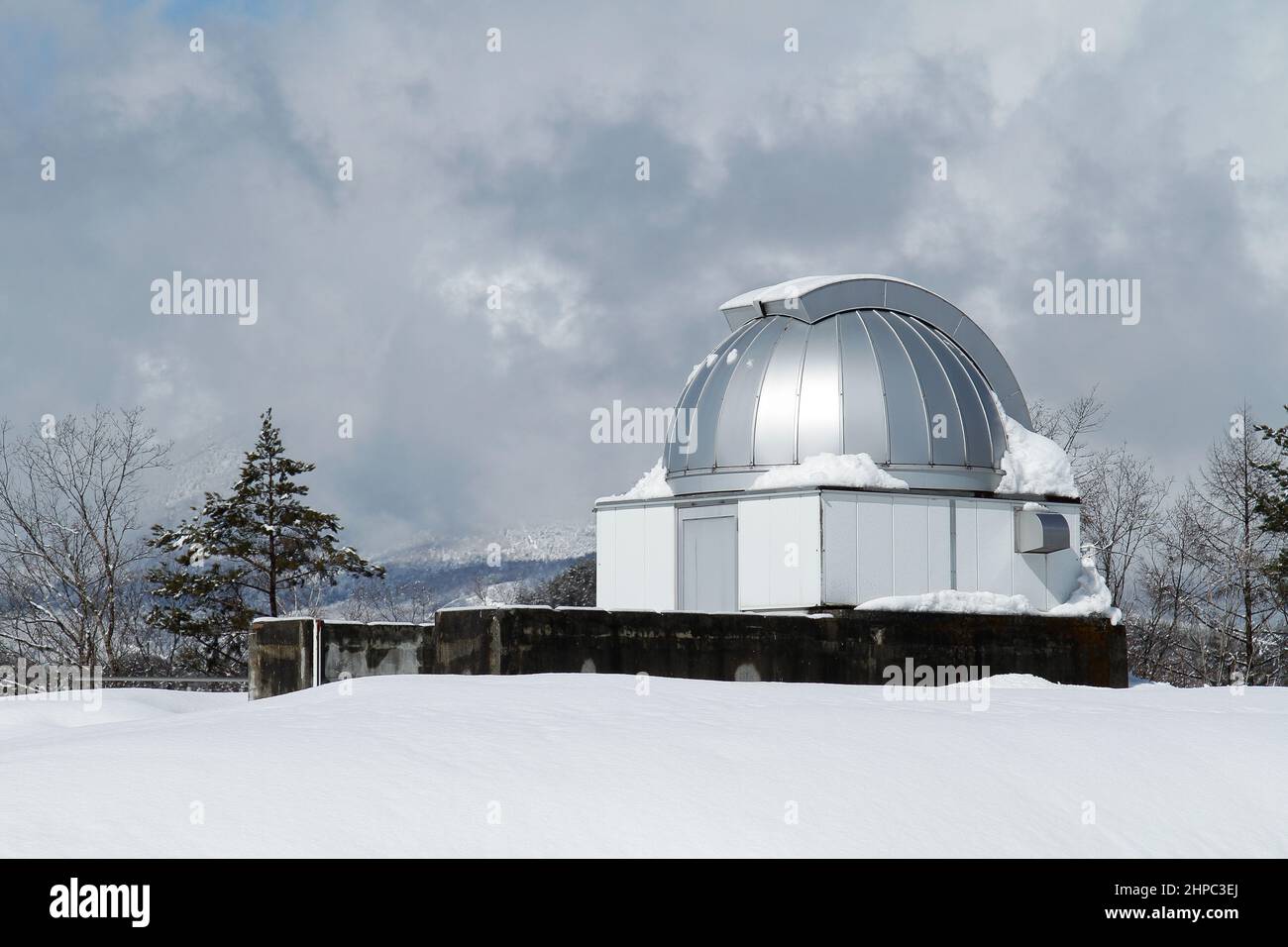nagano, japan, 2022/19/02 , Kiso Observatory (Japanese: Kiso Kansokujo ...