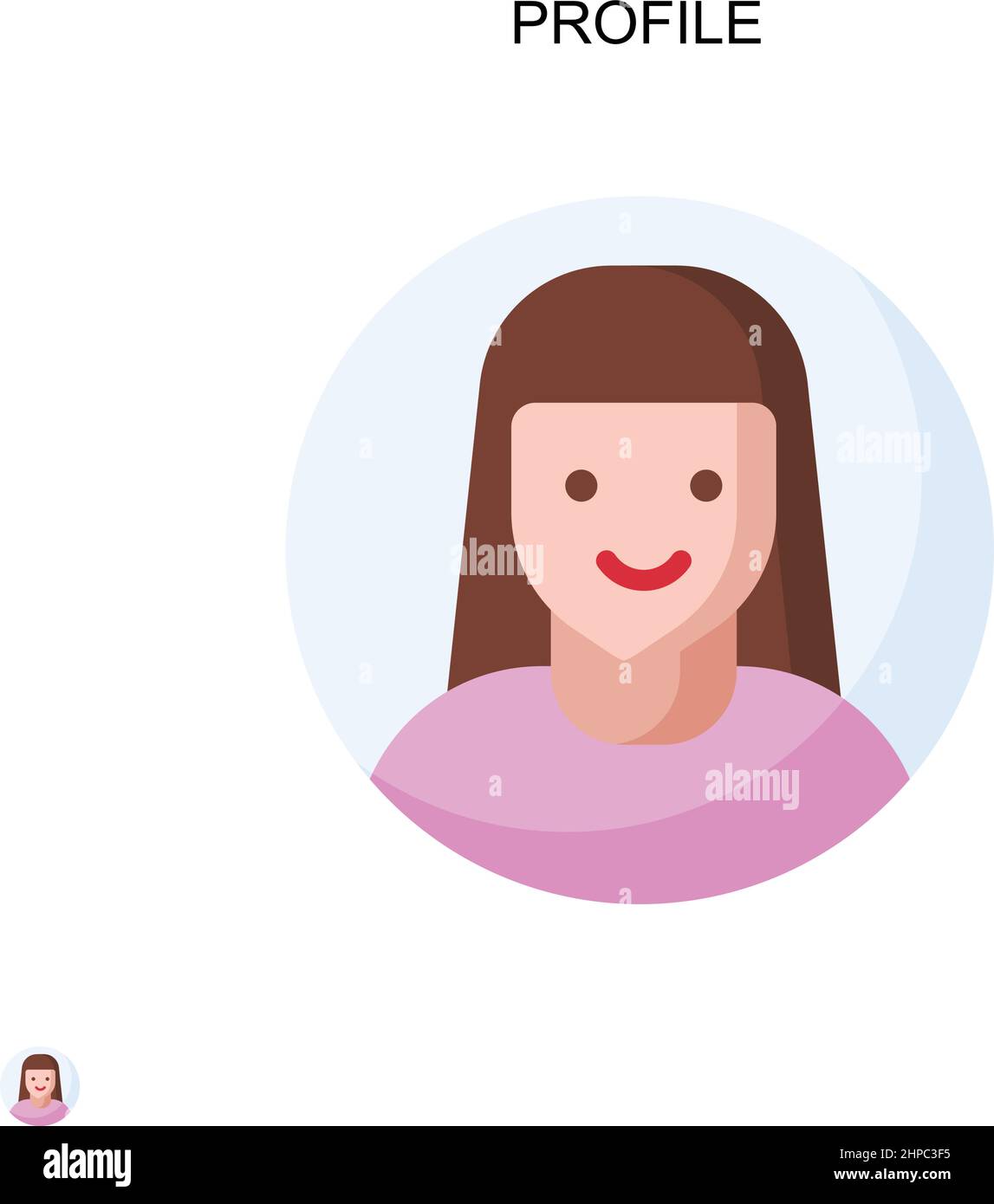 Female social media icon vector hi-res stock photography and images - Alamy