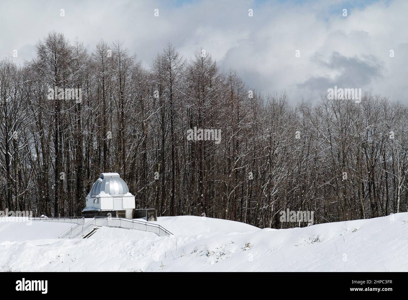 nagano, japan, 2022/19/02 , Kiso Observatory (Japanese: Kiso Kansokujo ...
