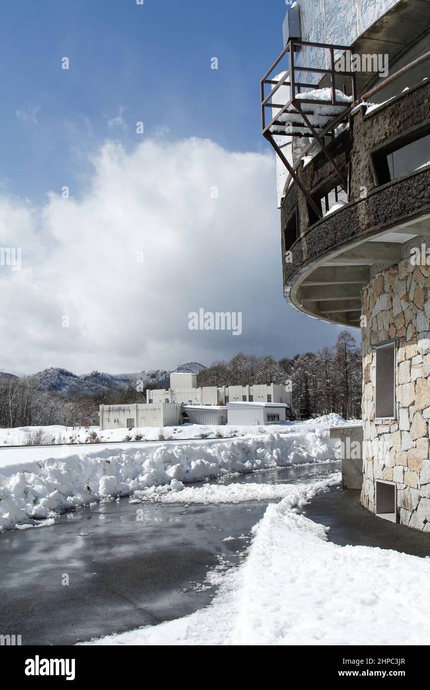 nagano, japan, 2022/19/02 , Kiso Observatory Headquarters Building ...