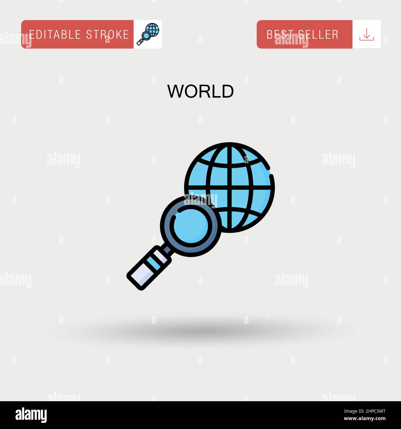 World Simple vector icon Stock Vector Image & Art - Alamy